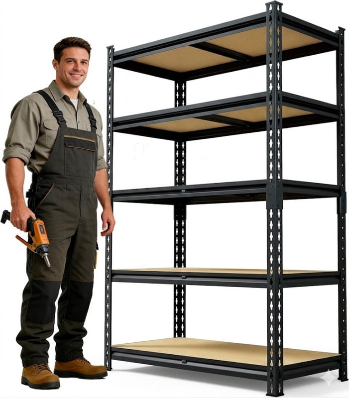 Garage Storage Shelving Unit, Heavy Duty 5-Tier Adjustable Metal ...