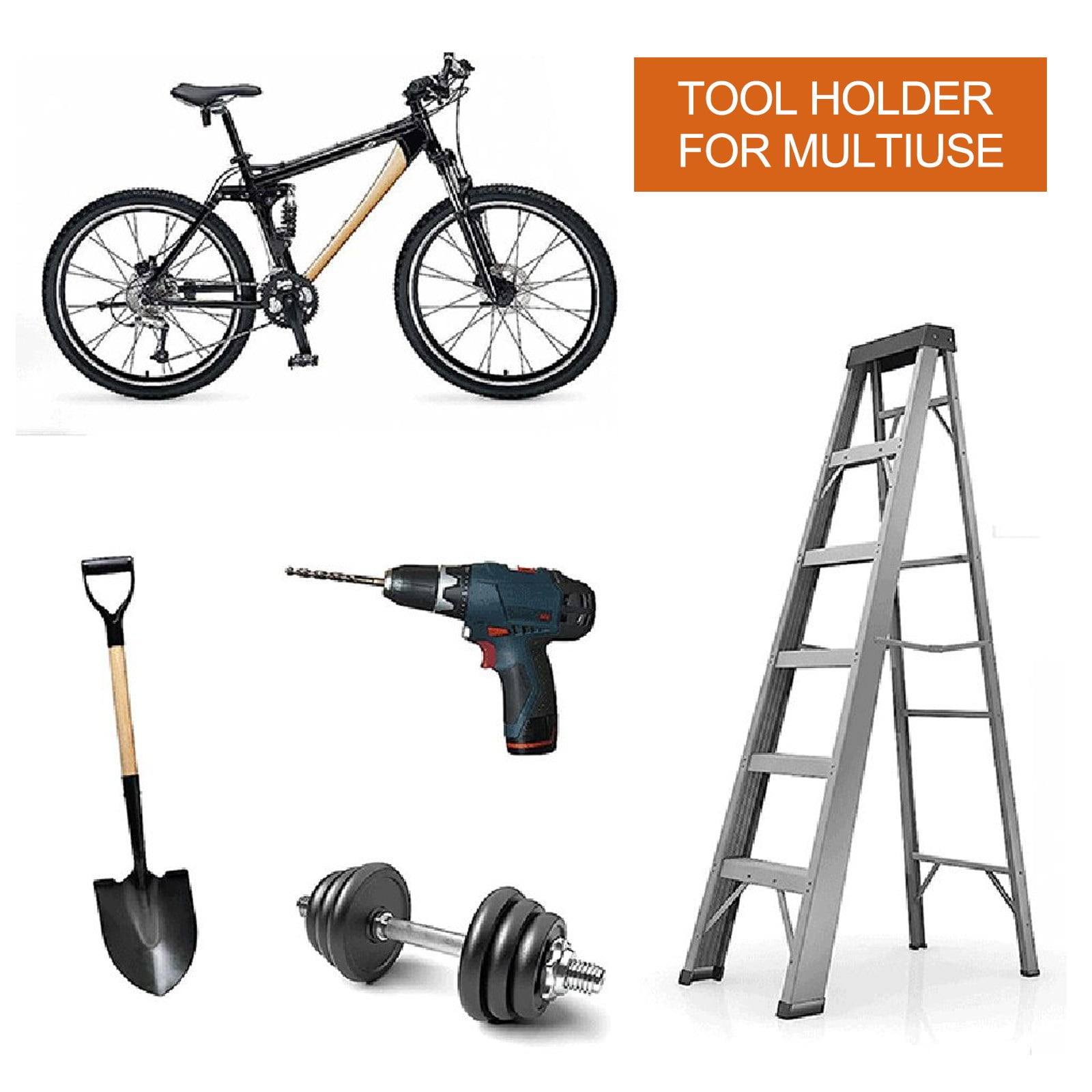 Garage Storage Trimmer Rack Garden Power Tool Hanger for Grass Trimmer ...