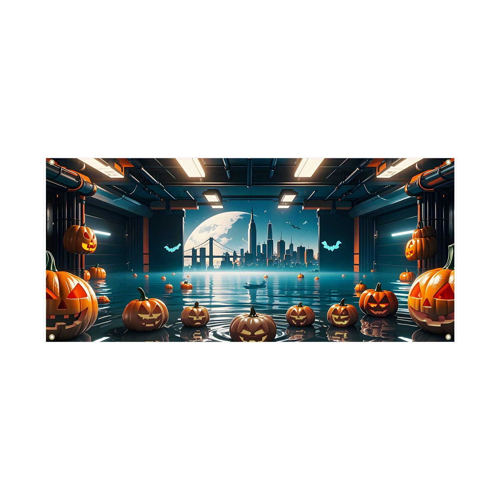 Garage : Themed Banner with Haunting Graphics for Car Enthusiasts ...
