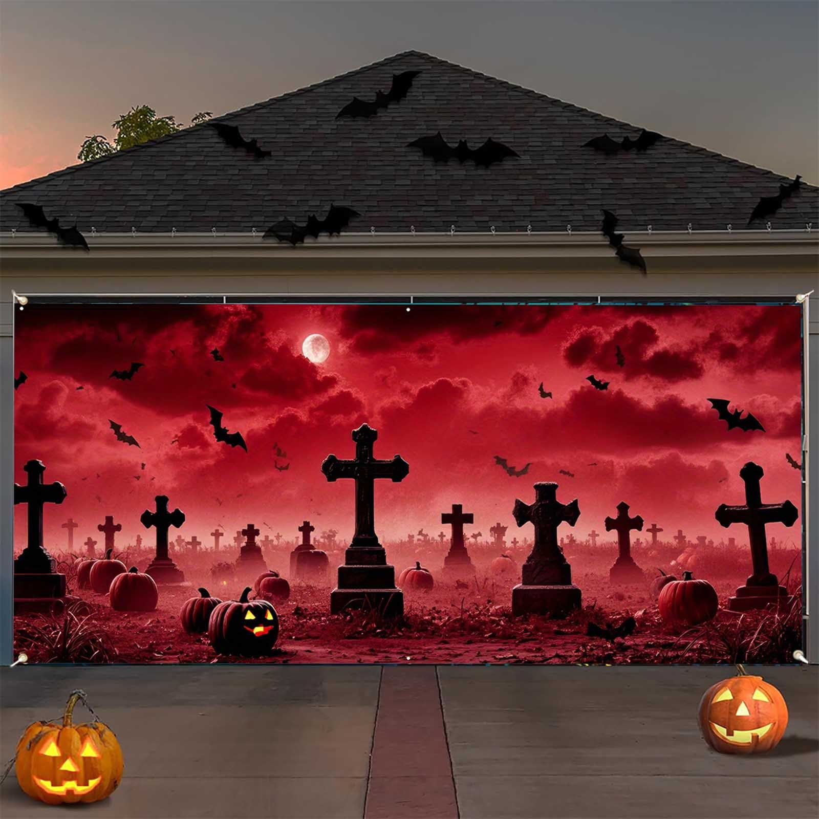 Garage : Themed Banner With Haunting Graphics For Car Bunting Flags ...