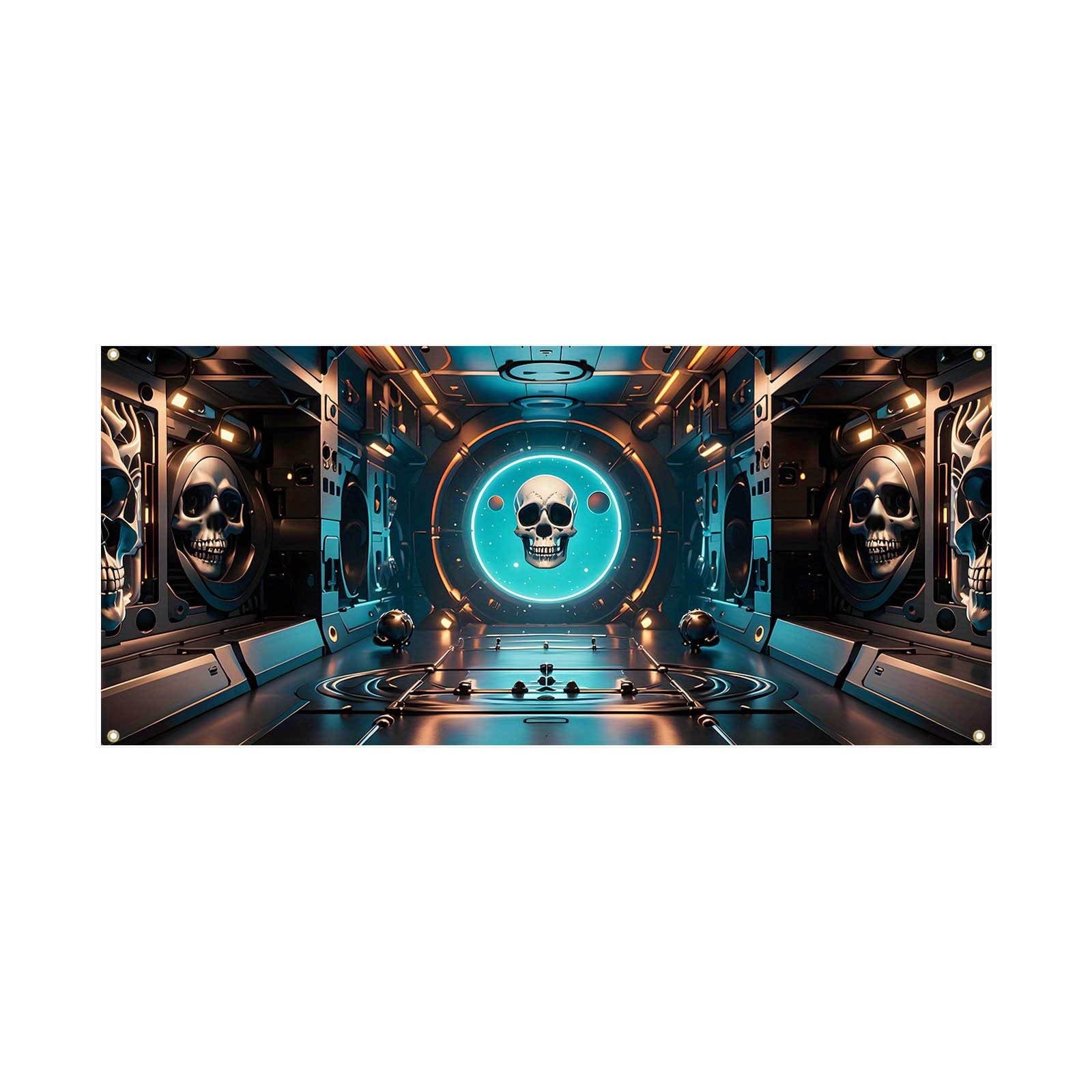 Garage : Themed Banner With Haunting Graphics For Car Enthusiasts ...