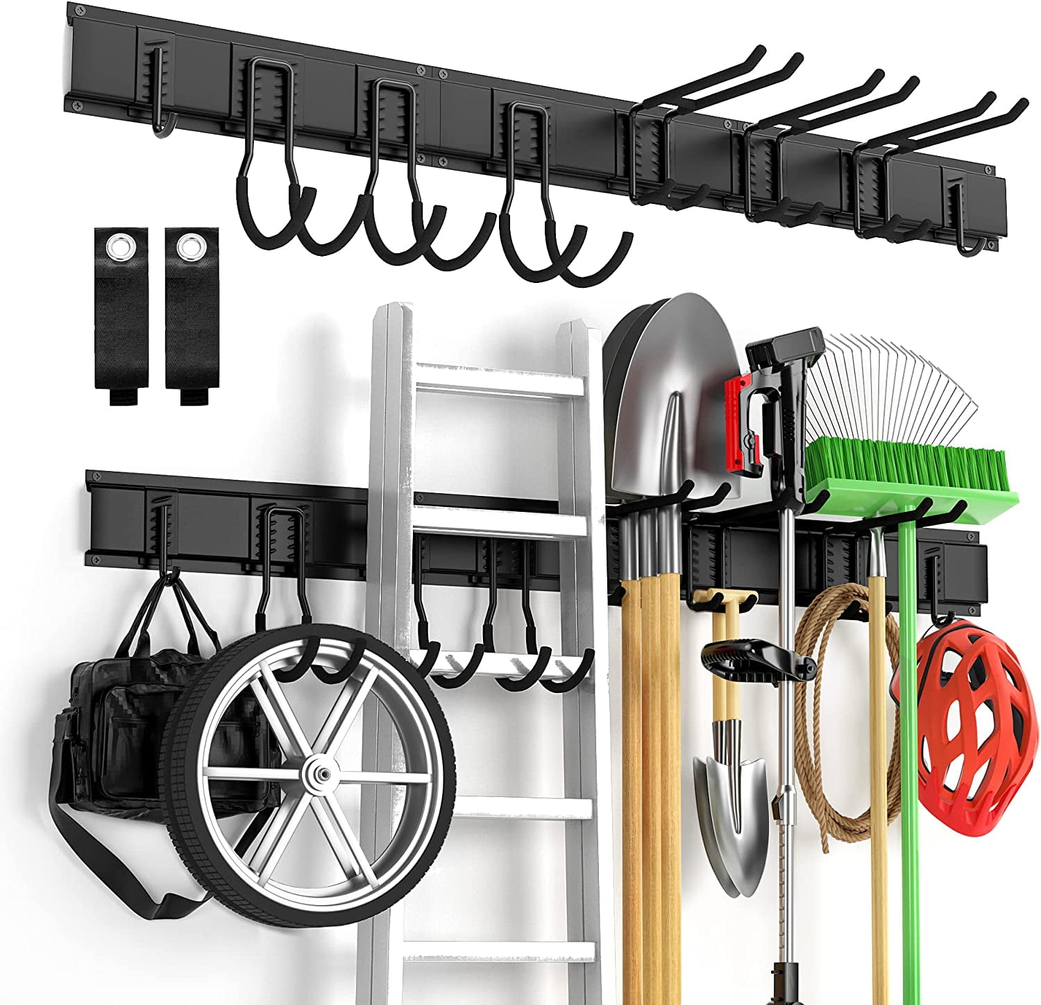 Garage Tool Organizer Wall Mount 13 PCS, Yard Garden Tool Organizer ...