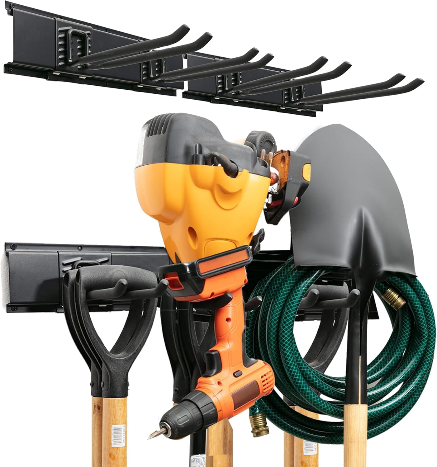 Garage Tool Organizer Wall Mount - 32 inches - Sturdy Storage Rack with ...