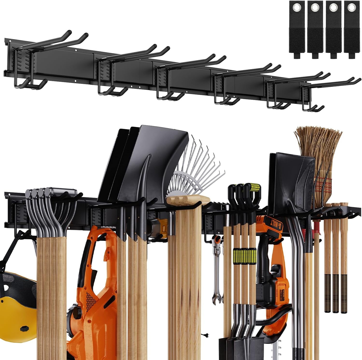 Garage Tool Organizer Wall Mount, 48 Inch Adjustable Garage Tool ...