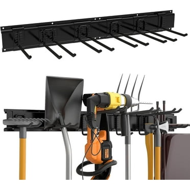 ZIKOPOMI Heavy Duty Metal Hanger, 6 Hooks Garage Tool Organizer for ...