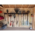 Garage Tool Organizer Wall Mount - Heavy Duty 48" Storage Rack with 6 ...