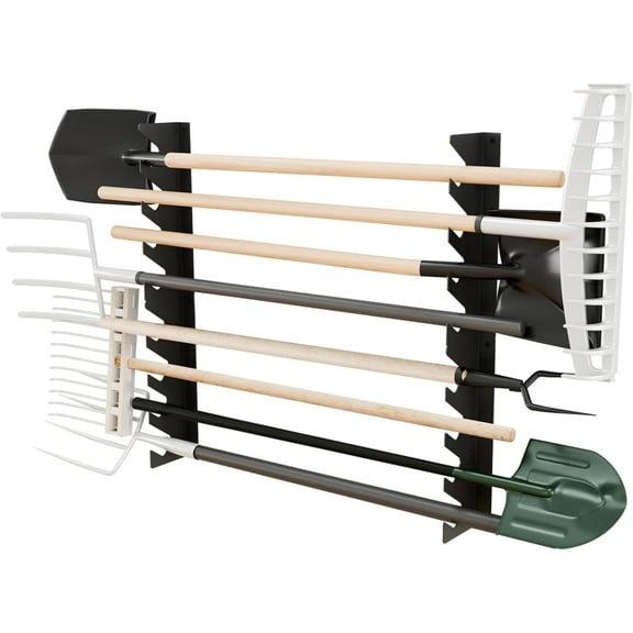 WORKPRO Garage Storage, Garden Tool Organizer Wall Mount 64 Inch with 8 ...