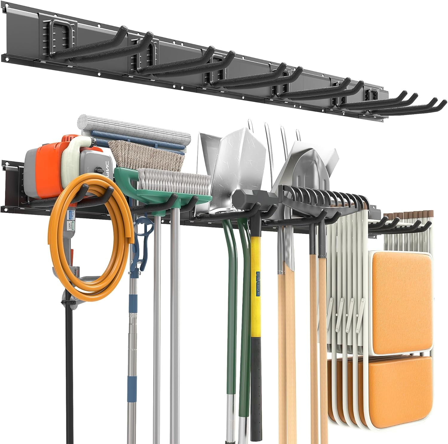 Garage Tool Storage Organizer, Wall Mount Garden Tool Rack Organization ...