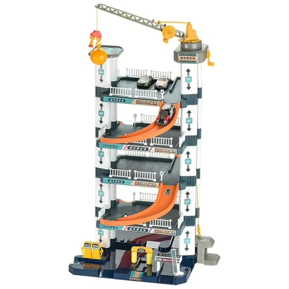 Garage Toy Set for Toddlers,5-Level Race Car Ramp Track Playset for 5 ...