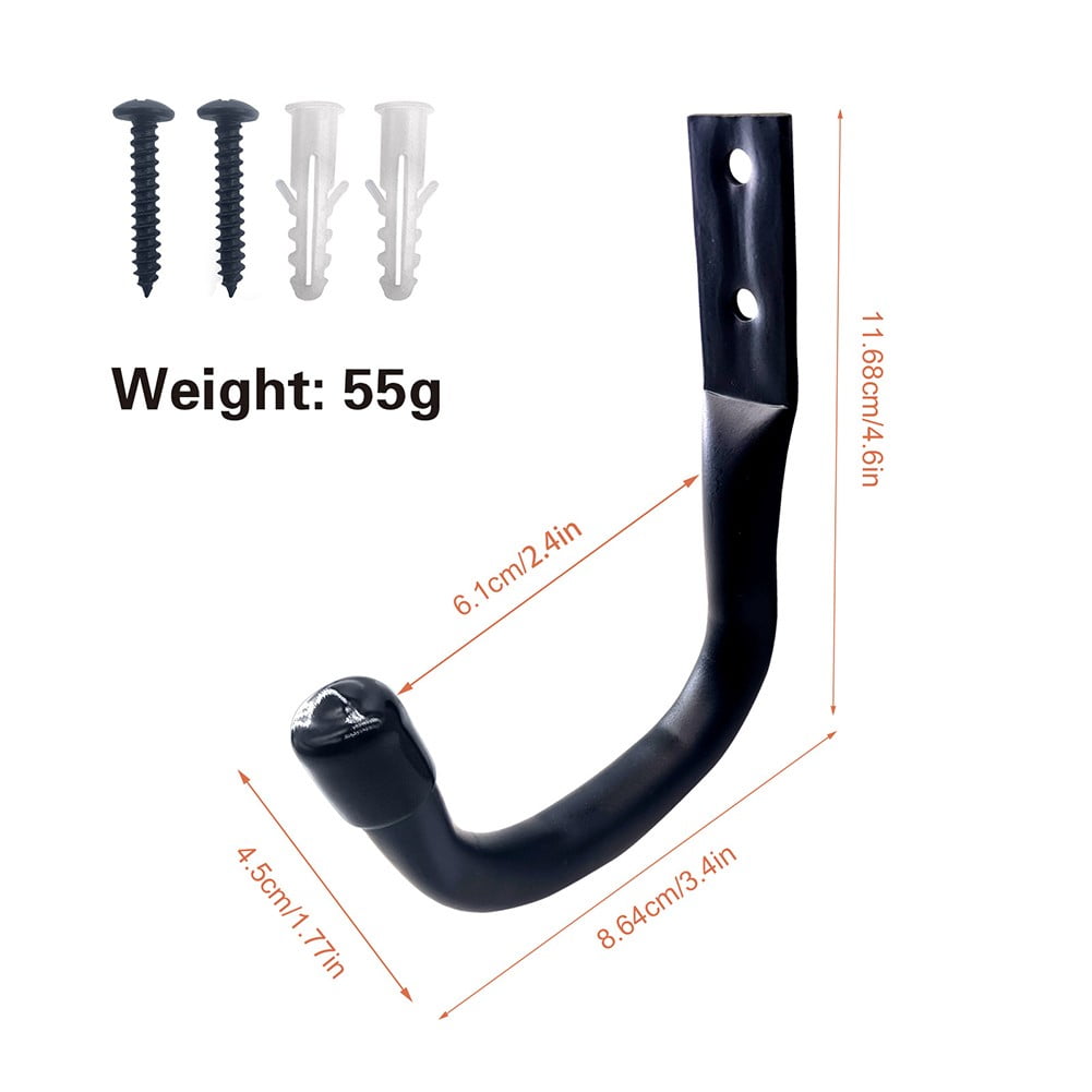 Garage Wall Hooks, 6 Pack Ladder Hooks, For Hanging Heavy Duty, H12 Cm X W8.9Cm For Home Power ...