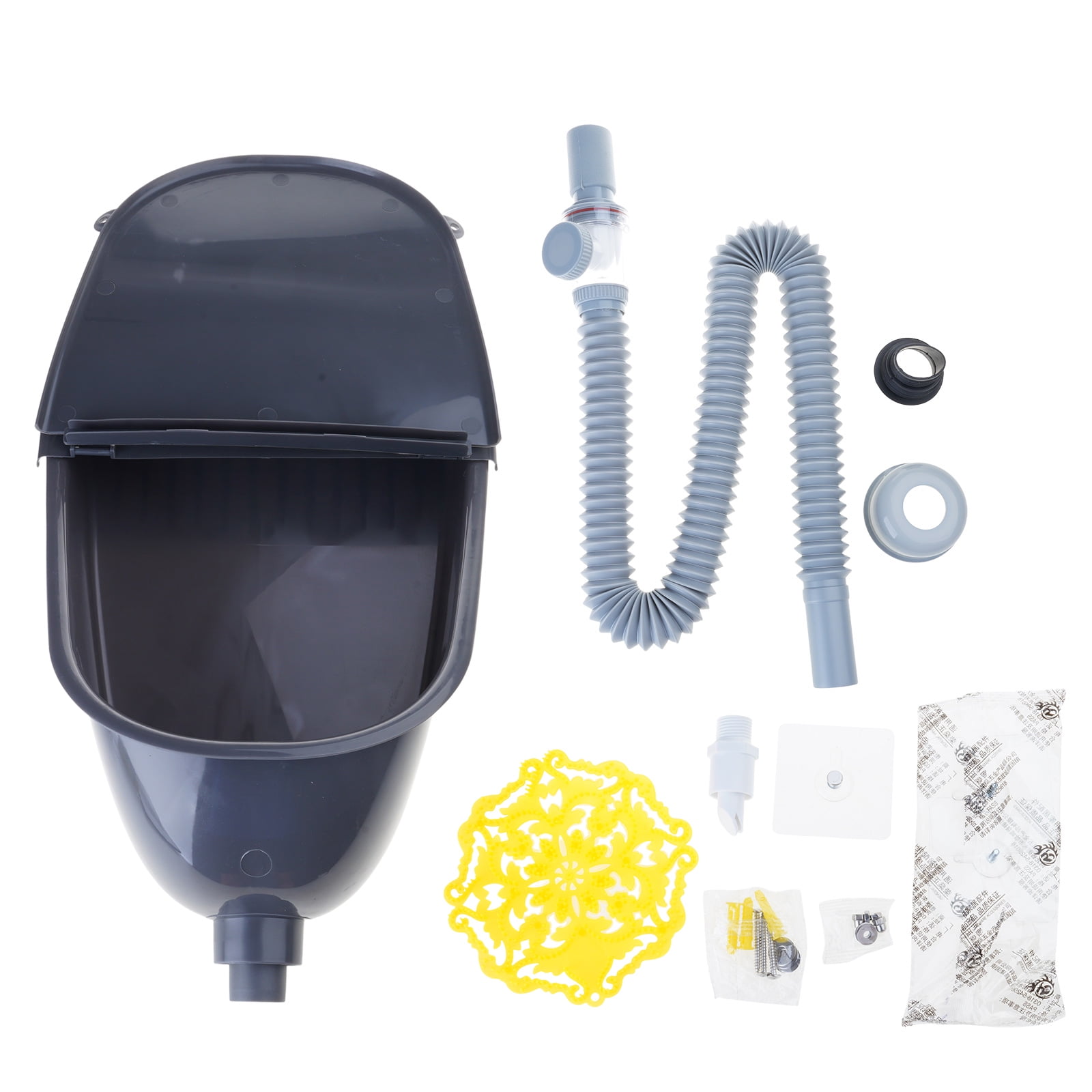 Garage Wall Mounted Washout Urinal with Cover Space Saving Flushing ...