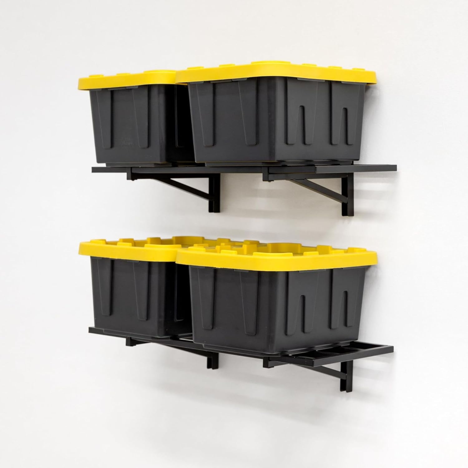 Garage Wall Shelves 2-Pack – 1' x 2' Wall Mounted Garage Shelving ...