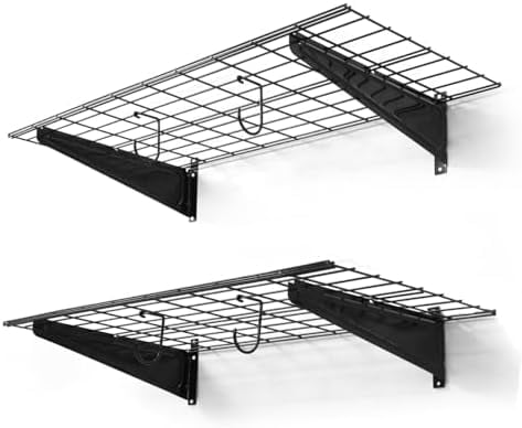 Garage Wall Shelving, 36 in. W x 18 in. D Wall Mounted Garage Shelves w ...