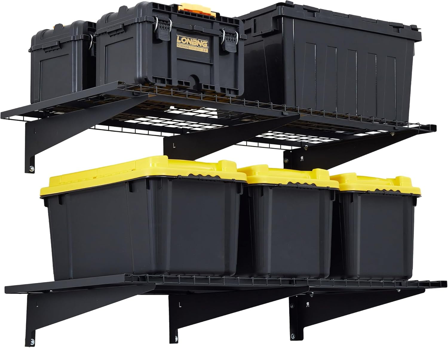 Garage Wall Shelving, Garage Storage Rack, Loads 700 lbs Heavy Duty ...