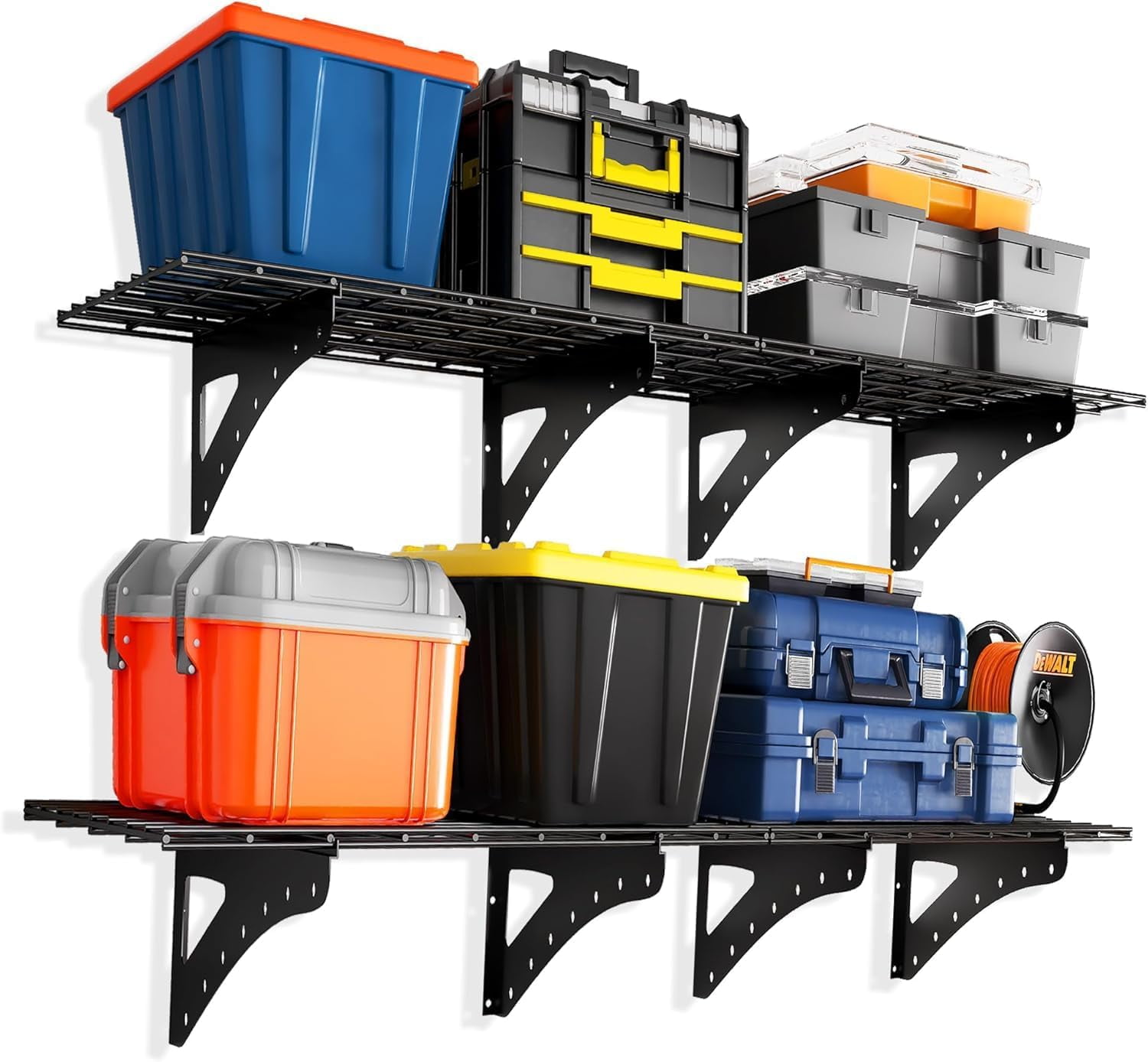 Garage Wall Shelving, Walls Shelf Storage Rack, Sturdy Walls Shelves ...