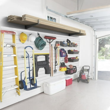 SKYSHALO Slatwall Panels, 2-Pack Black Wall Panels for Garage 24"H x 48 ...