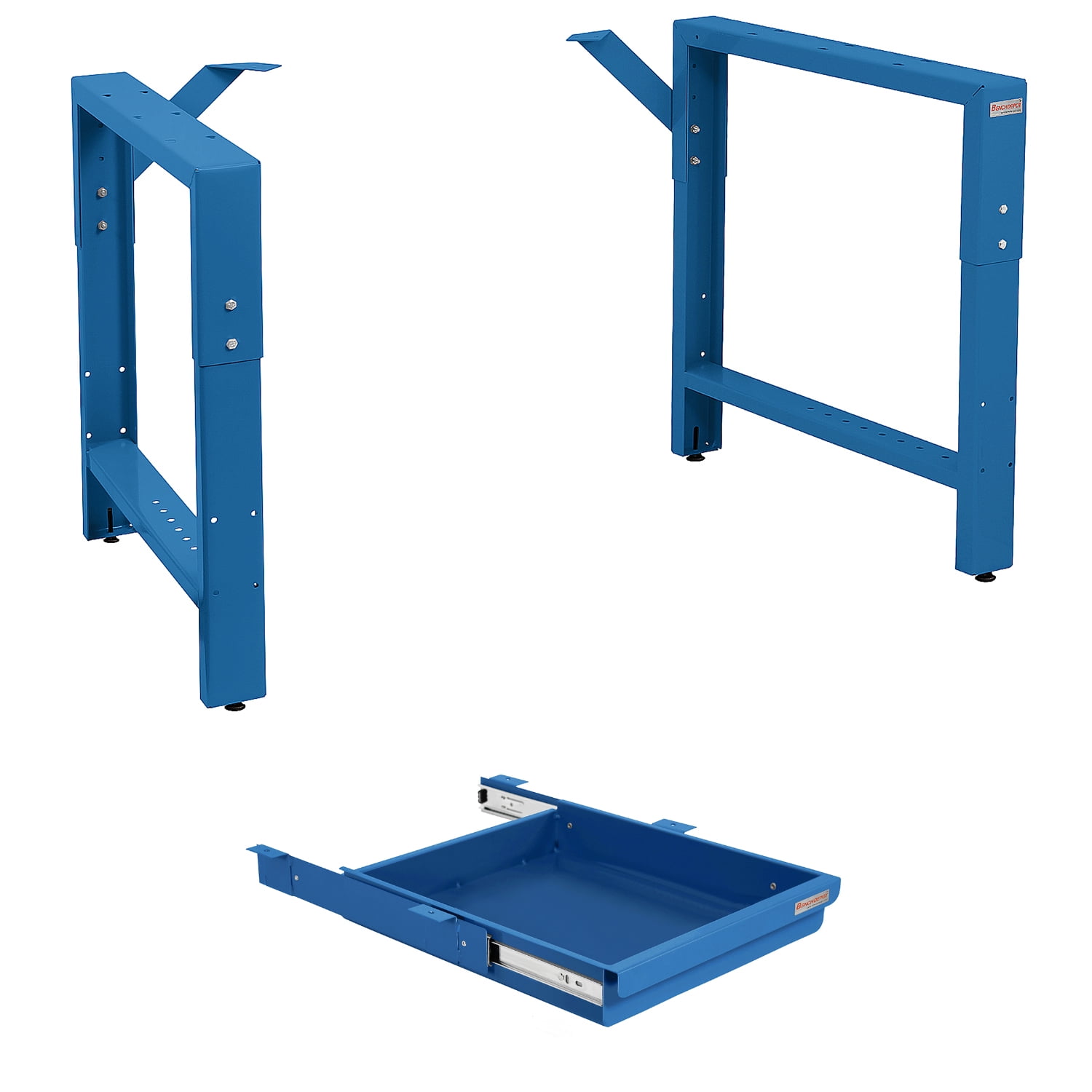 Garage Workbench Table Frame 20" Depth and 2" High Drawer Kit - Height ...