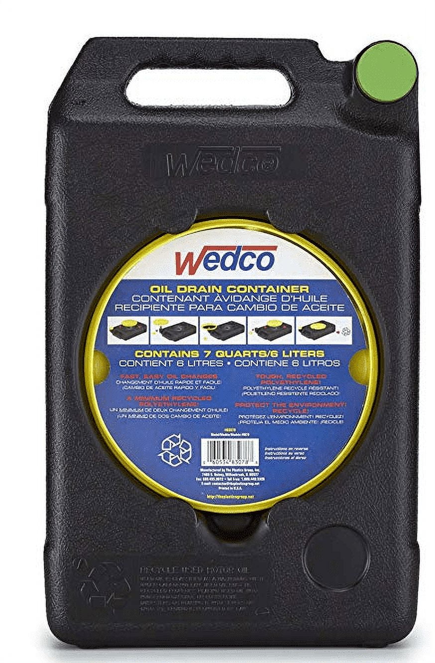GarageBOSS Oil Drain Pan with Integrated Funnel, 7 Quart - Walmart.com