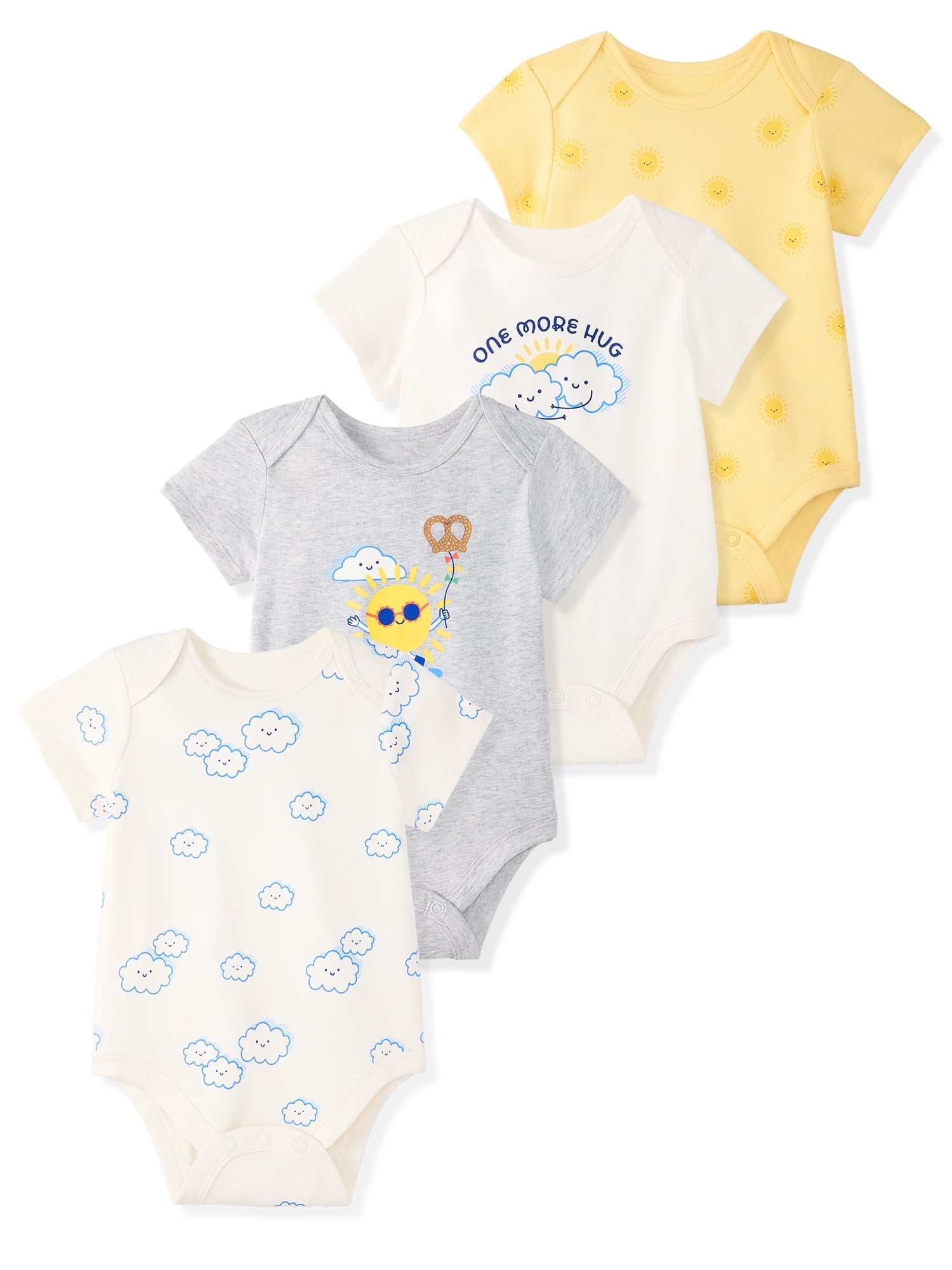 Garanimals Newborn & Baby Boy Cotton Lap-Shoulder Short-Sleeve ...