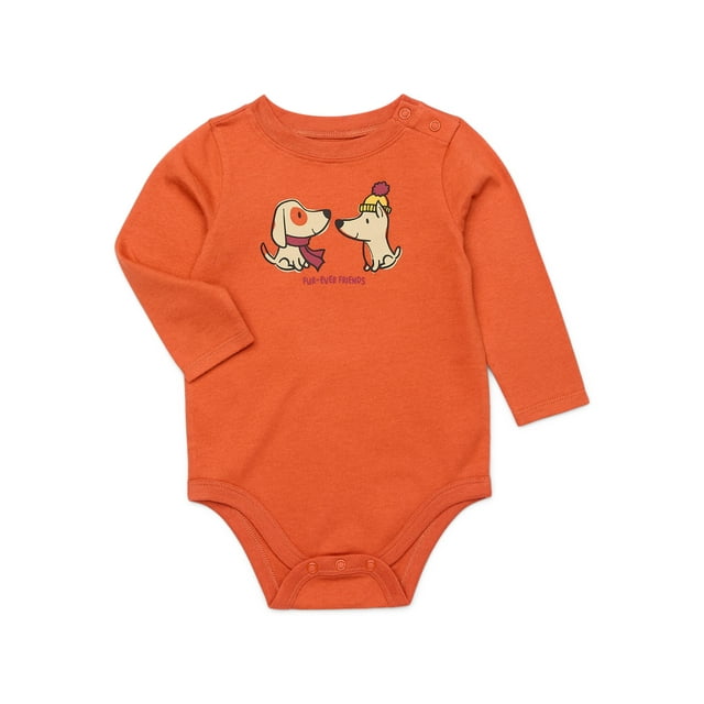 Garanimals Boys Graphic Print Long Sleeve Cotton Bodysuit - Walmart.com