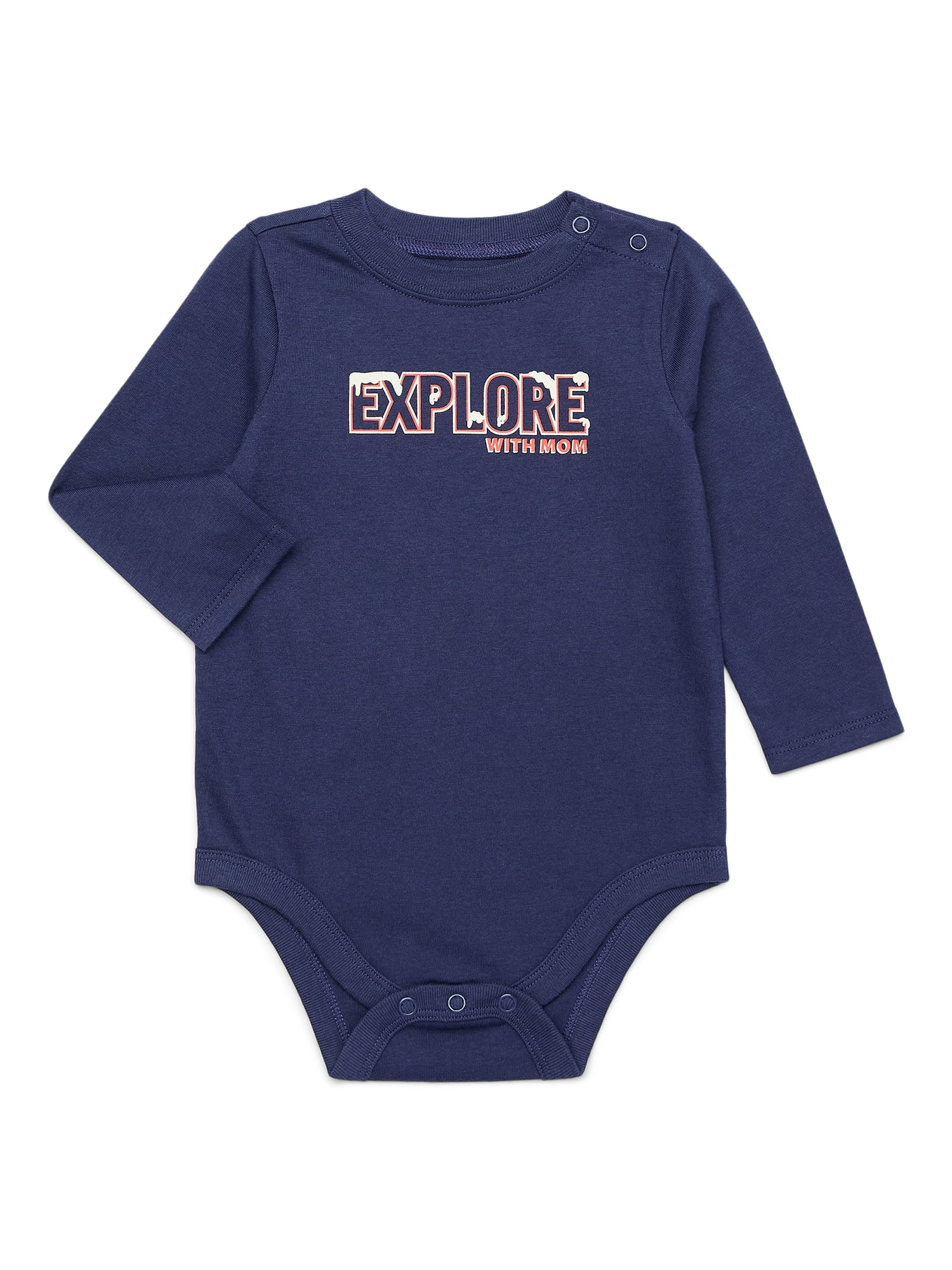 Garanimals Baby Boys Holiday Graphic Print Bodysuit with Long Sleeves, Sizes 0-24M - Walmart.com