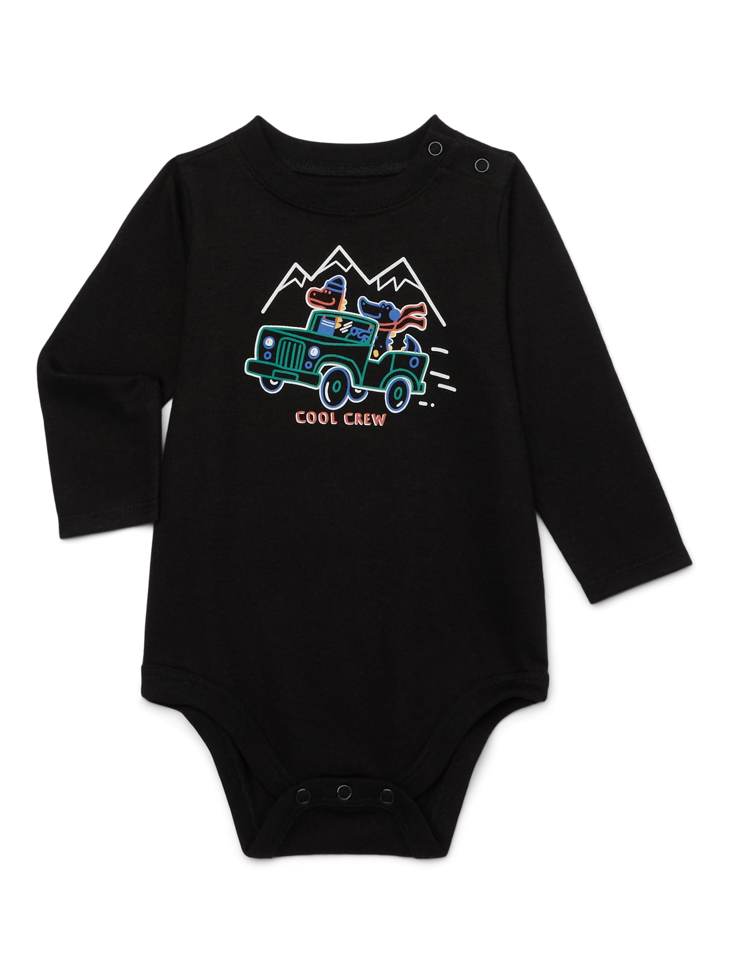 Garanimals Baby Boys Holiday Graphic Print Bodysuit with Long Sleeves, Sizes 0-24M - Walmart.com