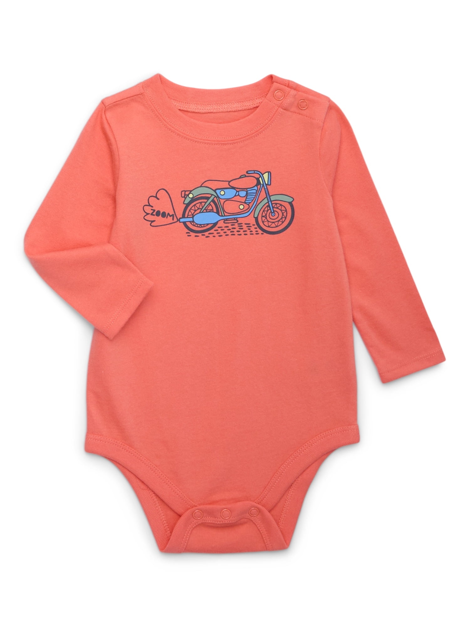 Garanimals Baby Boy Long Sleeve Jersey Graphic Bodysuit, Sizes 0-24 Months - Walmart.com