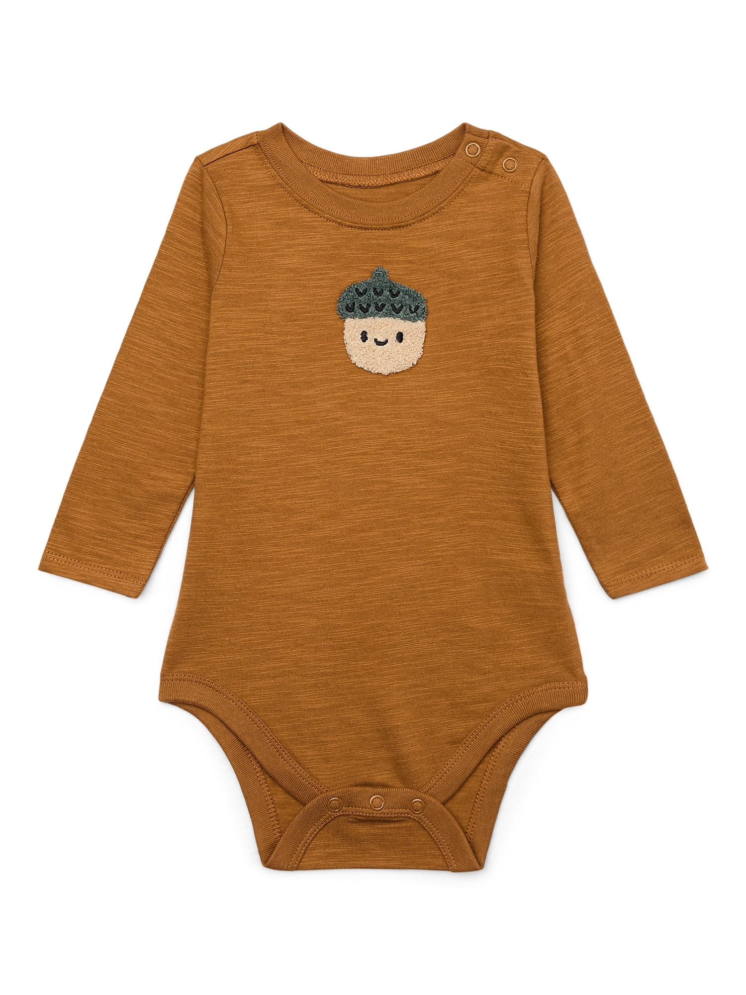 Garanimals Baby Boy Long Sleeve Slub Jersey Bodysuit, Sizes 0-24 Months - Walmart.com