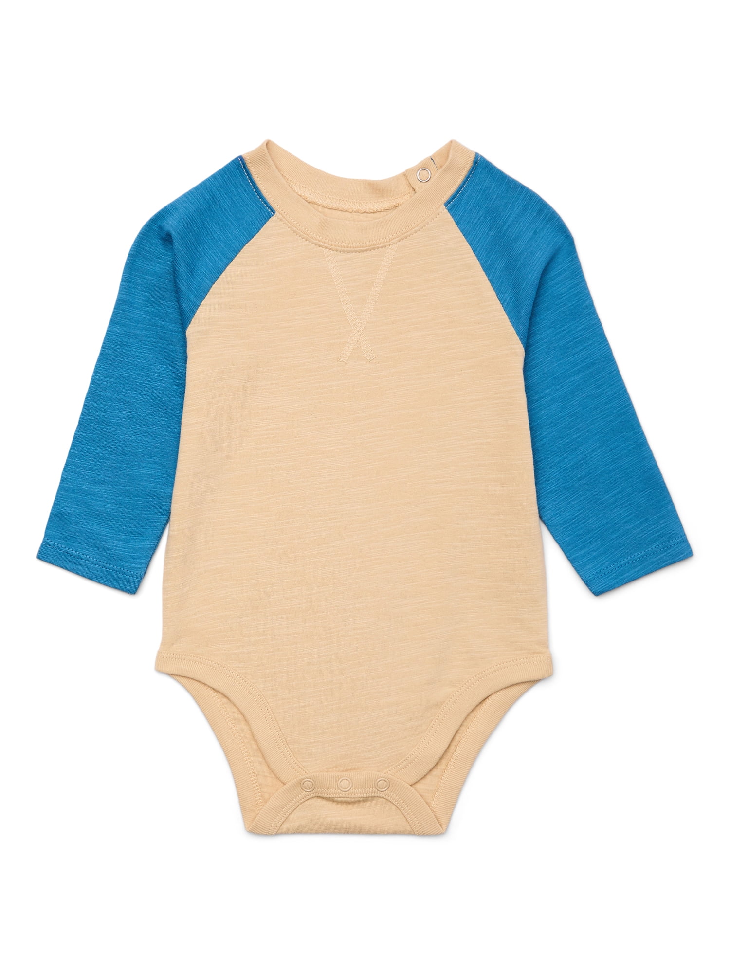 Garanimals Baby Boy Raglan Bodysuit Long Sleeve Cotton Blend - Walmart.com