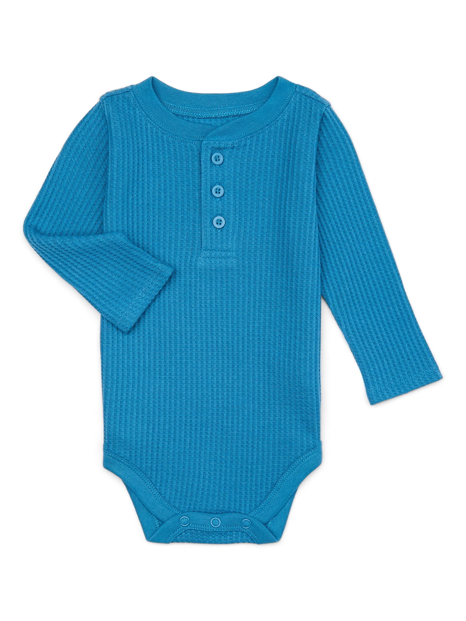 Garanimals Boy Thermal Henley Bodysuit - Long Sleeve Bodysuit - Walmart.com