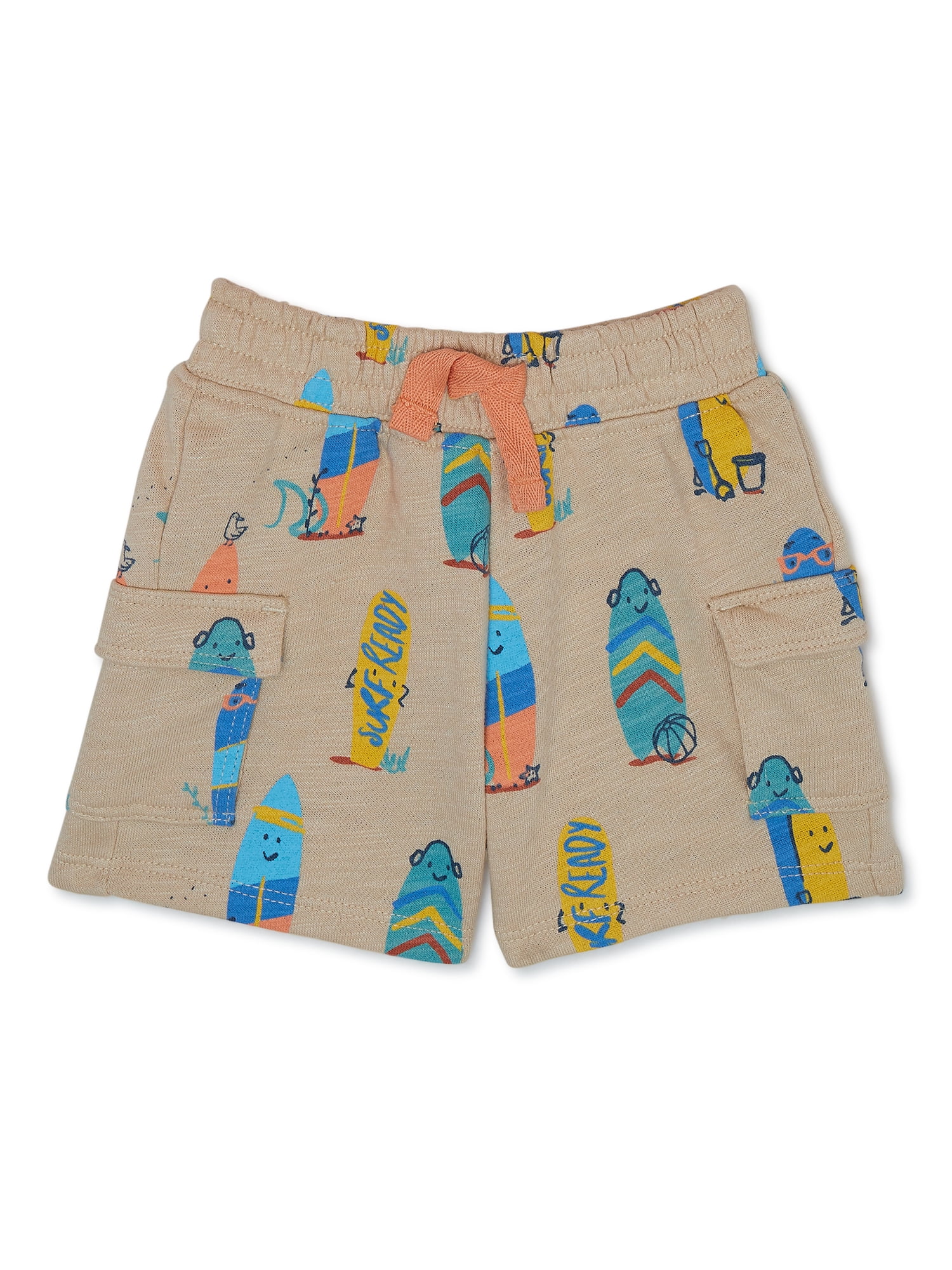 Garanimals Baby Boy Print French Terry Cargo Short, Sizes 0-24 Months ...