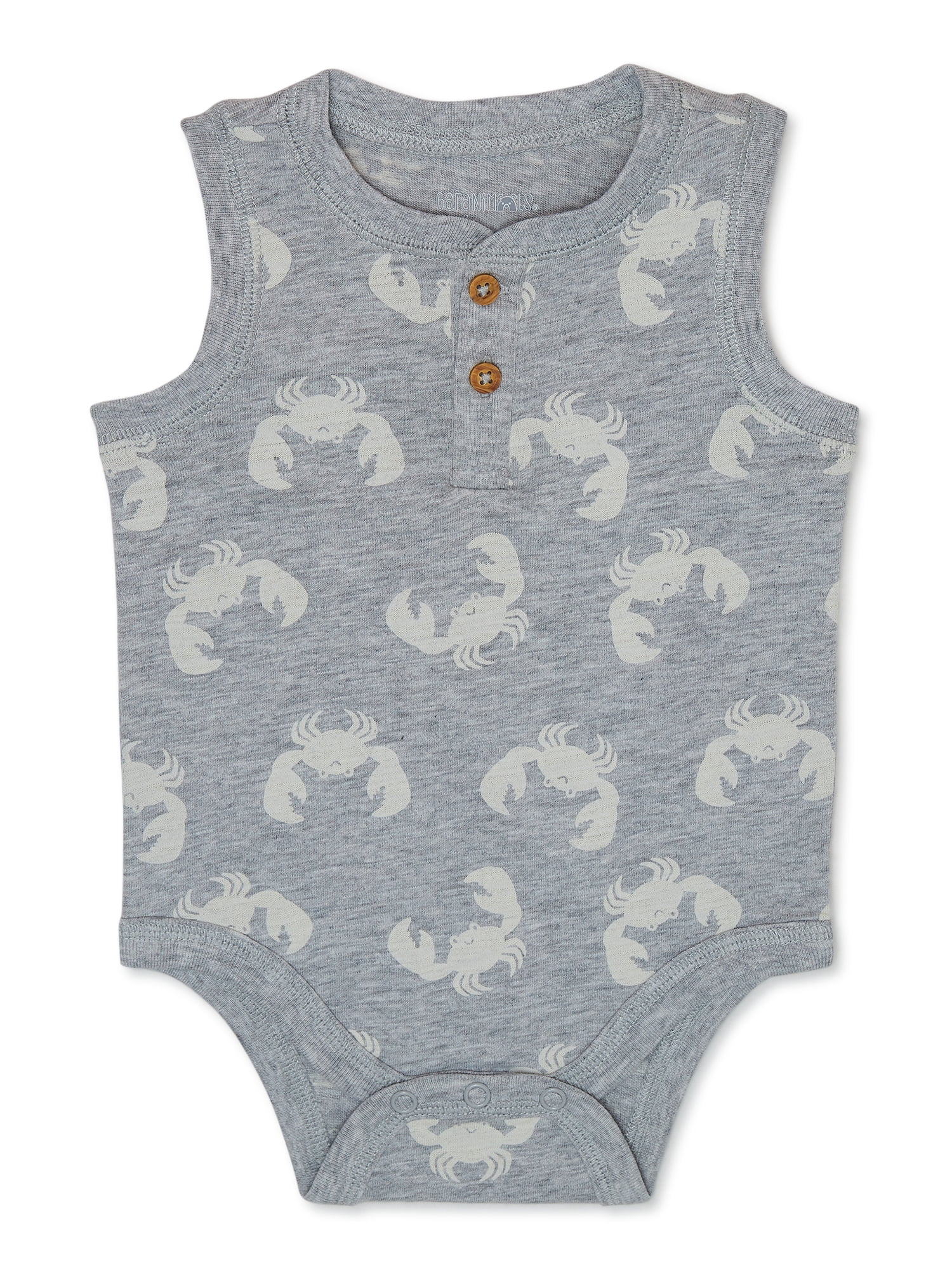 Garanimals Baby Boy Print Jersey Henley Tank Bodysuit, Sizes 0-24 Months - Walmart.com