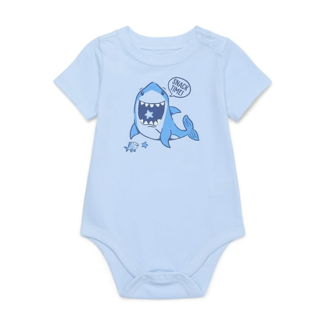 Garanimals Baby Boy Short Sleeve Brushed Jersey Graphic Bodysuit, Sizes 0-24 Months - Walmart.com