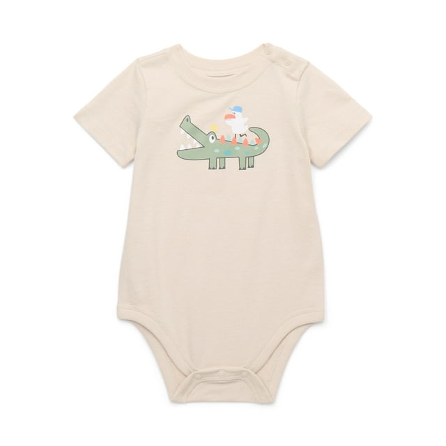 Garanimals Baby Boy Short Sleeve Brushed Jersey Graphic Bodysuit, Sizes 0-24 Months - Walmart.com