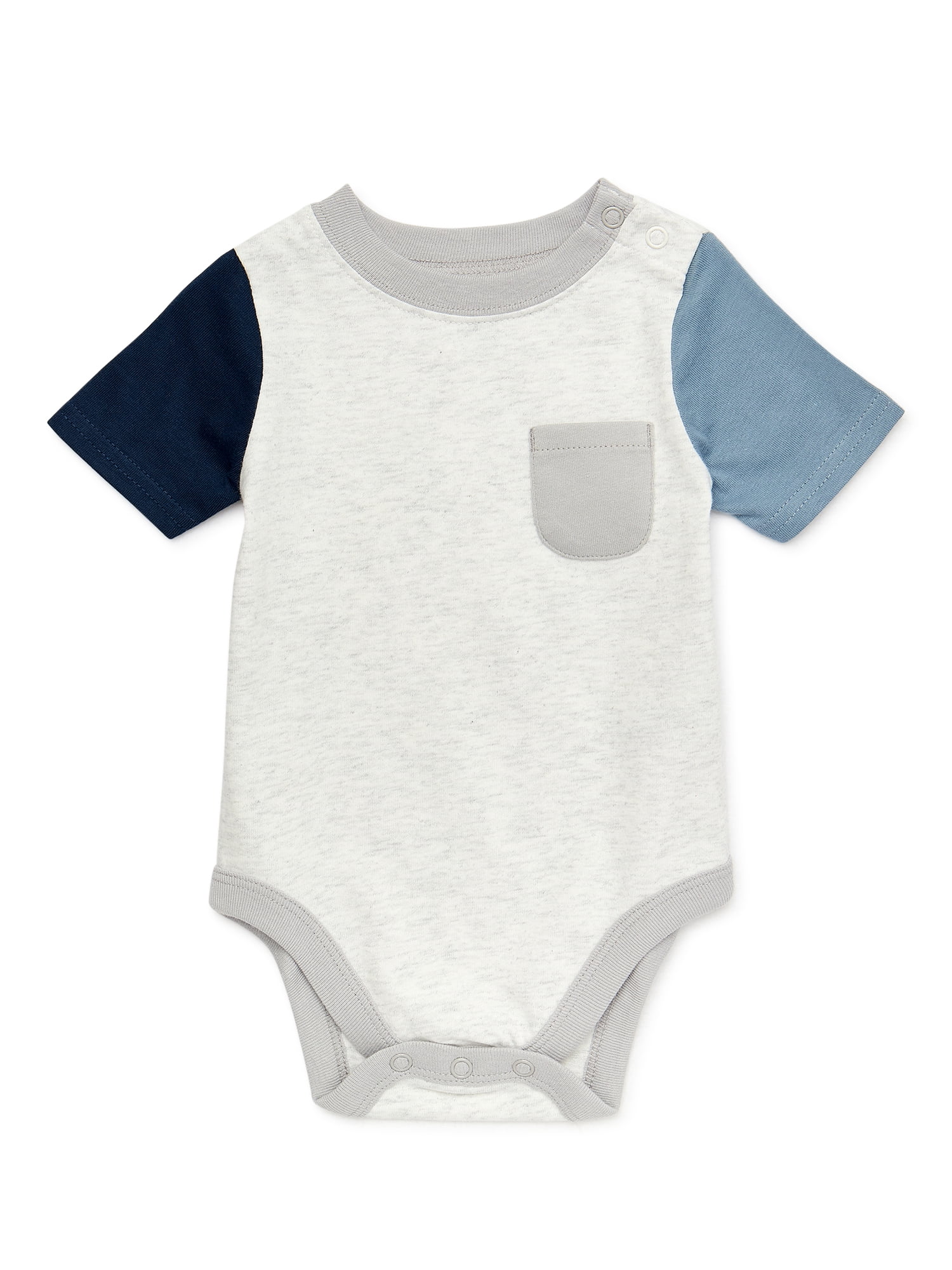 Garanimals Baby Boy Short Sleeve Cotton Solid Bodysuit, Sizes 0-24 Months - Walmart.com