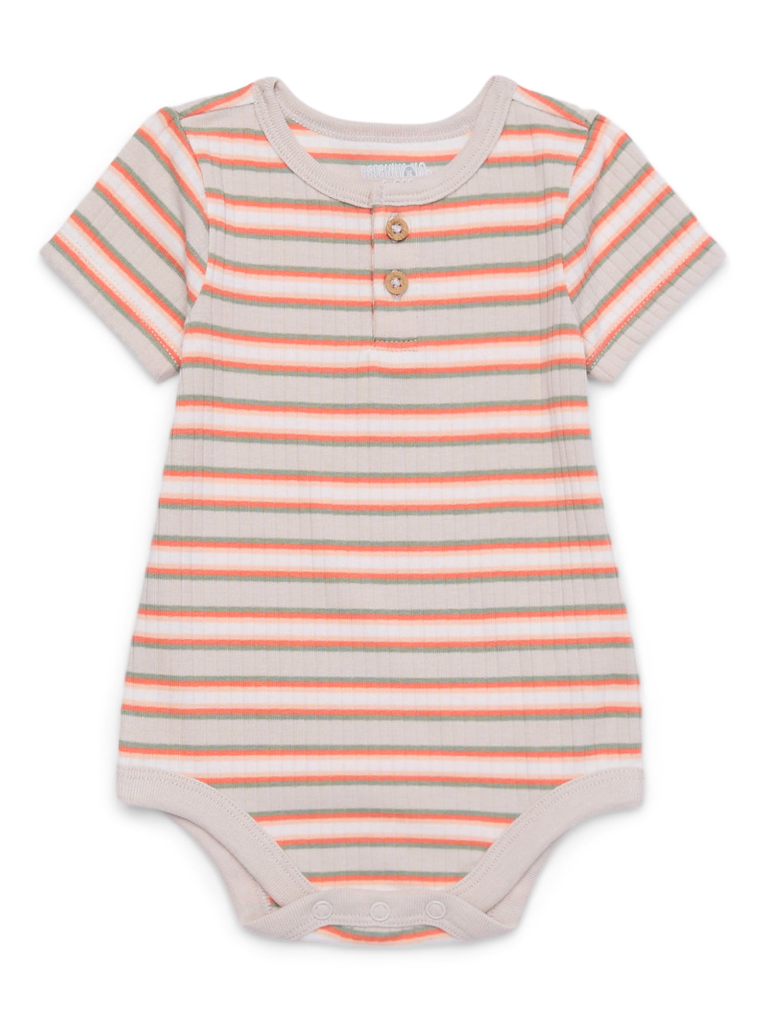 Garanimals Baby Boy Short Sleeve Henley Bodysuit - Walmart.com