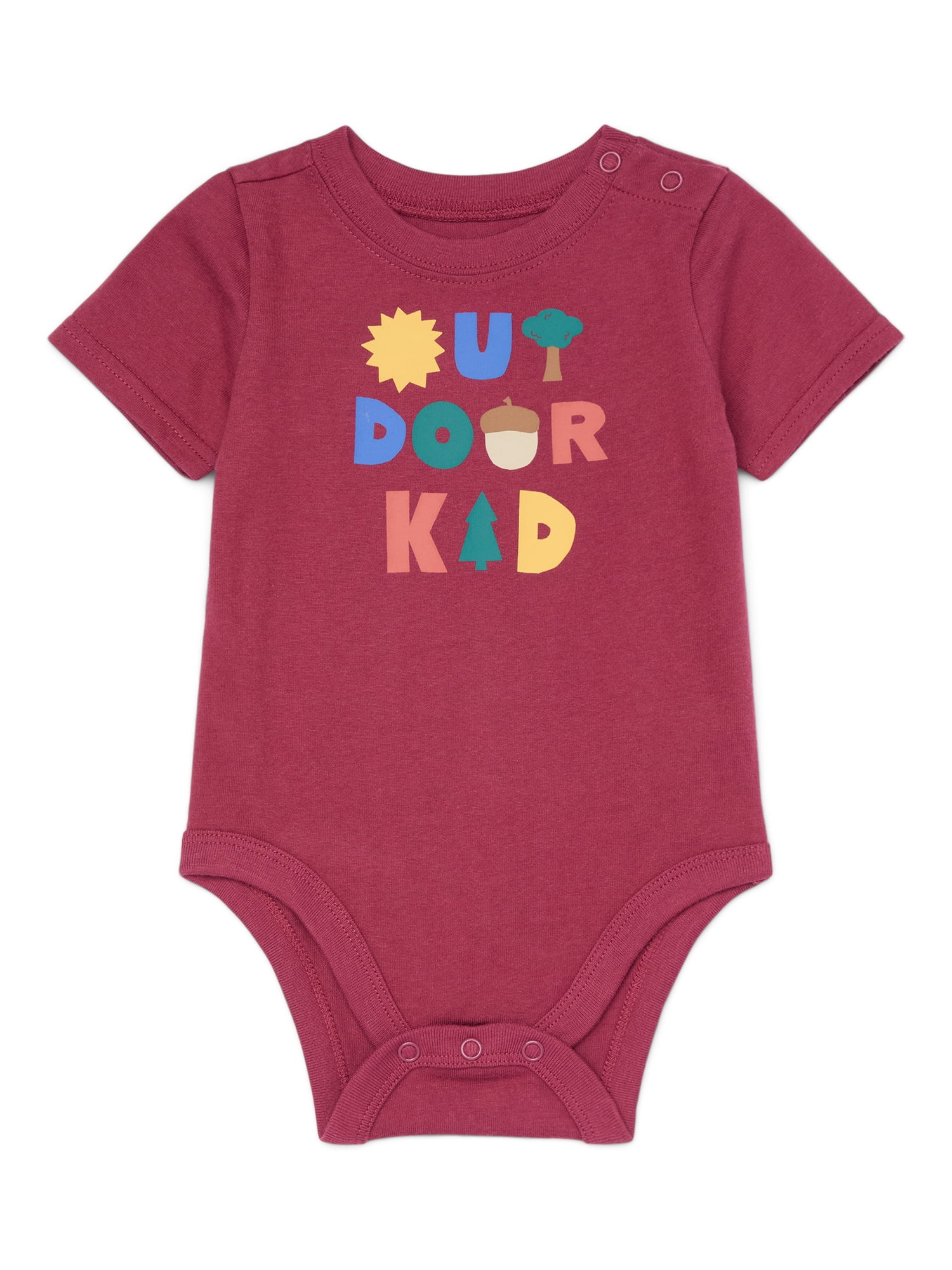 Garanimals Baby Boy Short Sleeve Graphic Bodysuit, Sizes 0-24 Months - Walmart.com