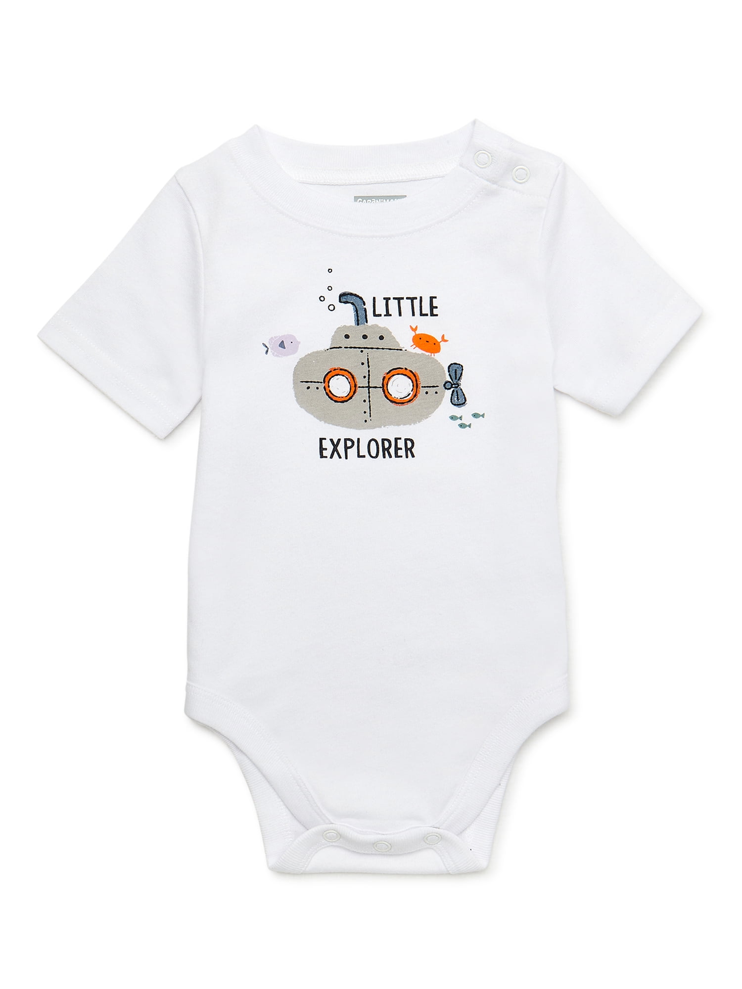 Garanimals Baby Boy Short Sleeve Graphic Bodysuit, Sizes 0-24 Months - Walmart.com