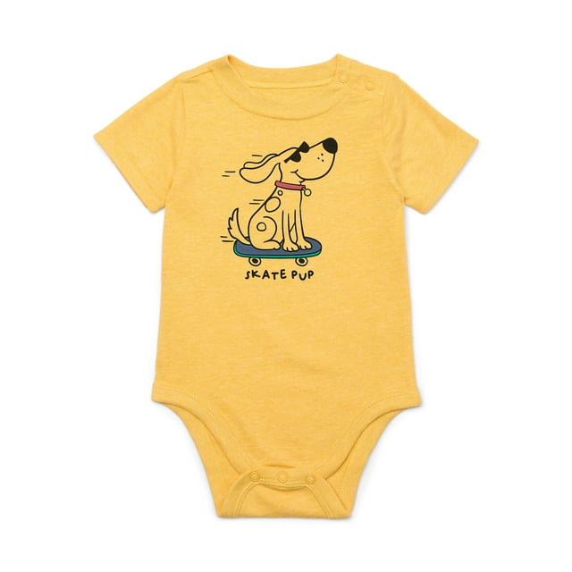 Garanimals Baby Boy Short Sleeve Graphic Bodysuit, Sizes 0-24 Months - Walmart.com