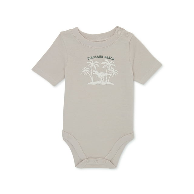 Garanimals Baby Boy Short Sleeve Graphic Cotton Bodysuit, Sizes 0-24 Months - Walmart.com