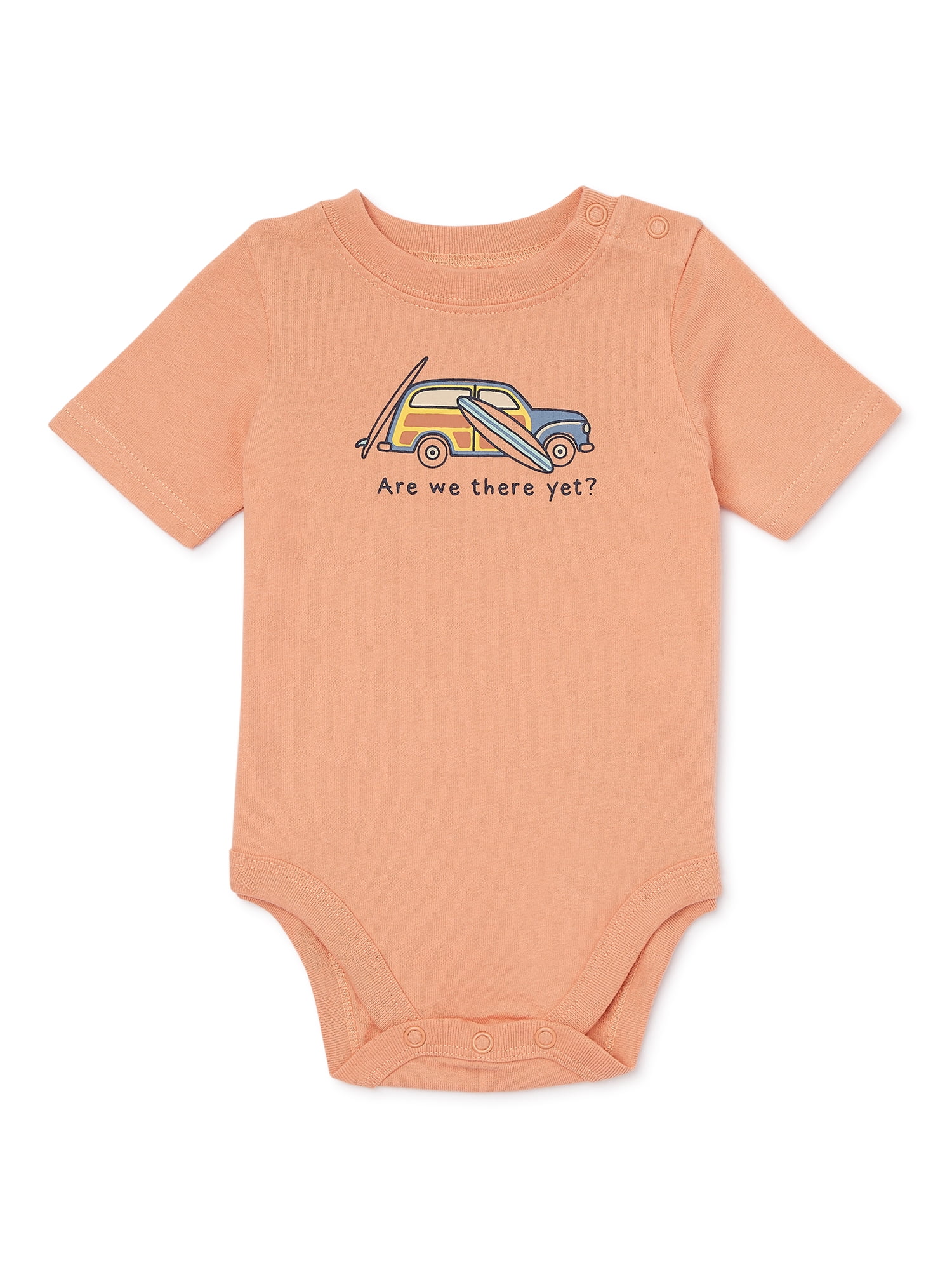 Garanimals Baby Boy Short Sleeve Graphic Cotton Bodysuit, Sizes 0-24 Months - Walmart.com