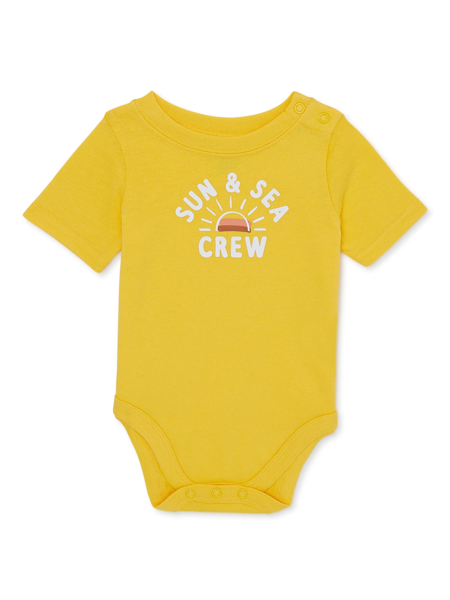 Garanimals Baby Boy Short Sleeve Graphic Cotton Bodysuit, Sizes 0-24 Months - Walmart.com