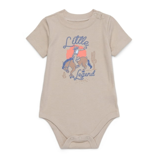 Garanimals Baby Boy Short Sleeve Jersey Graphic Bodysuit, Sizes 0-24 Months - Walmart.com