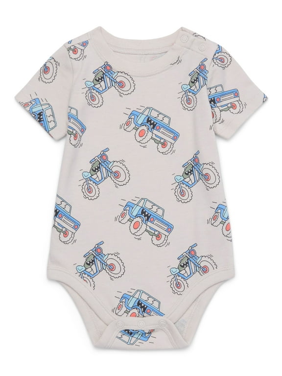 Garanimals Baby Boy Long Sleeve Jersey Graphic Bodysuit, Sizes 0-24 Months - Walmart.com