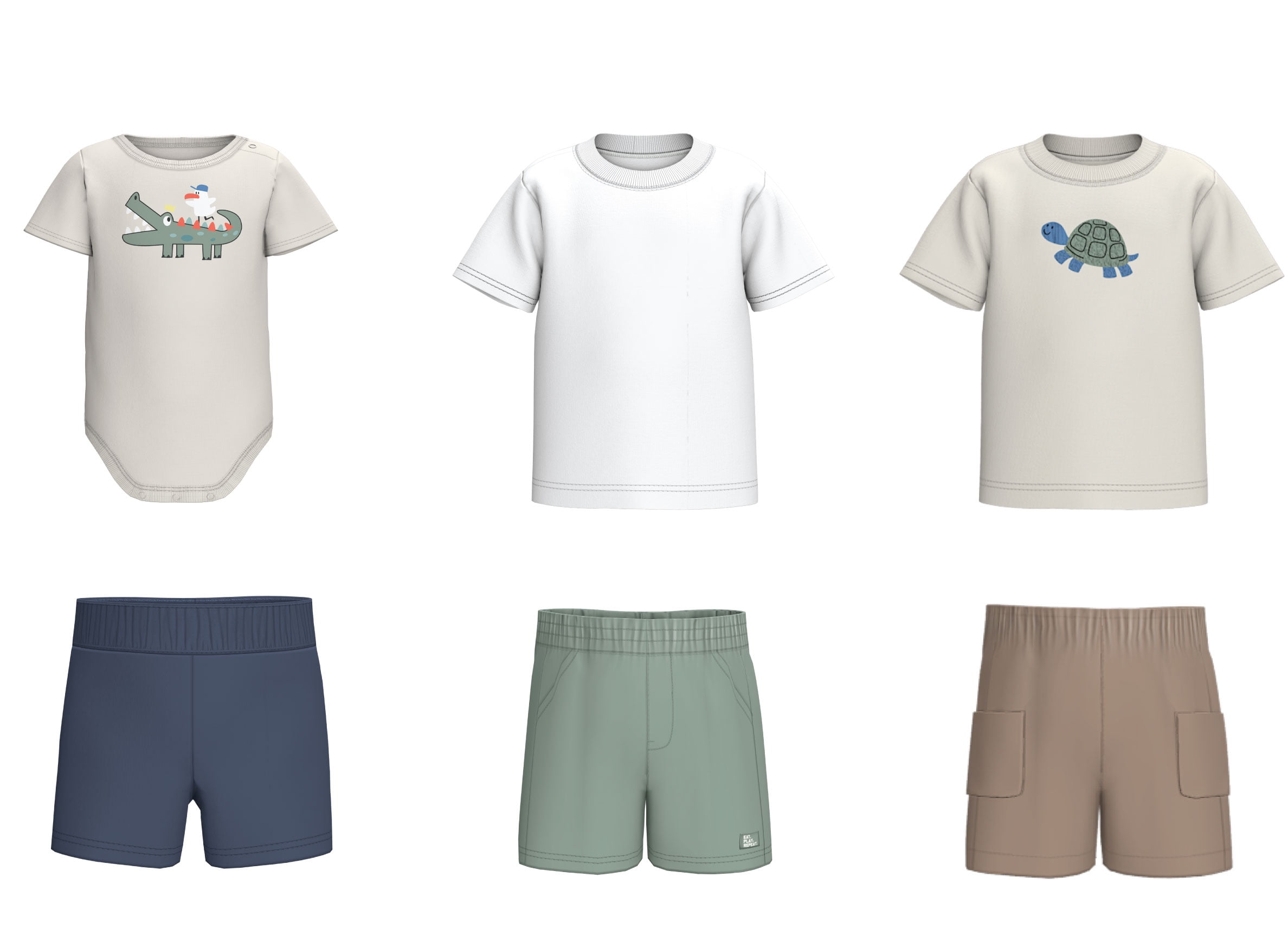 Garanimals Baby Boy Outfit - 6-Piece Set, Sizes 0-24 Months - Walmart.com