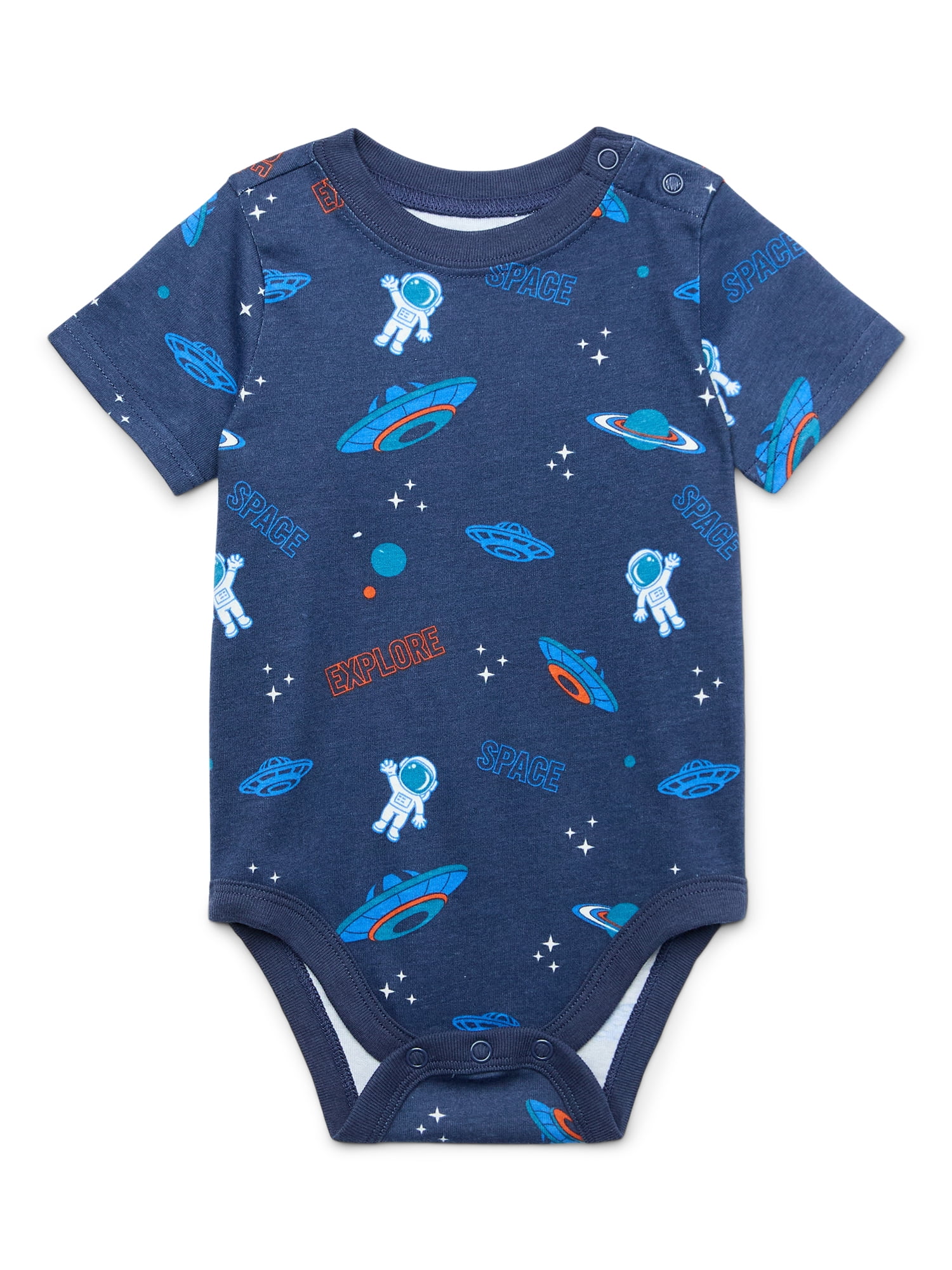Garanimals Baby Boy Short Sleeve Print Bodysuit, Sizes 0-24 Months - Walmart.com
