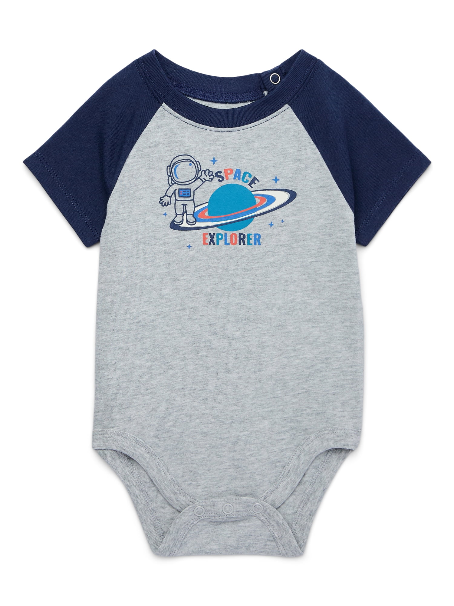 Garanimals Baby Boy Short Sleeve Raglan Graphic Bodysuit, Sizes 0-24 Months - Walmart.com