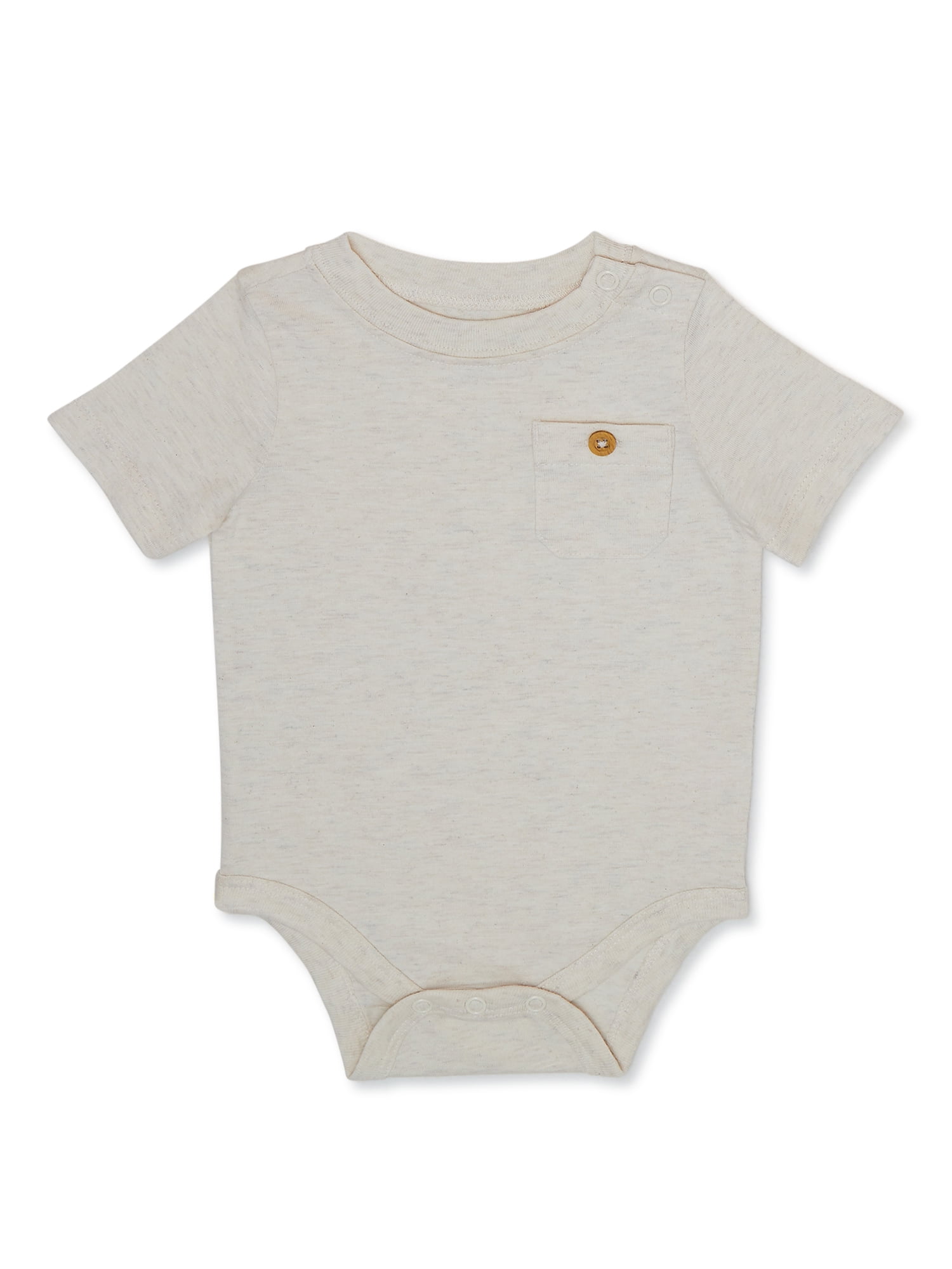 Garanimals Baby Boy Short Sleeve Solid Pocket Bodysuit, Sizes 0-24 Months - Walmart.com