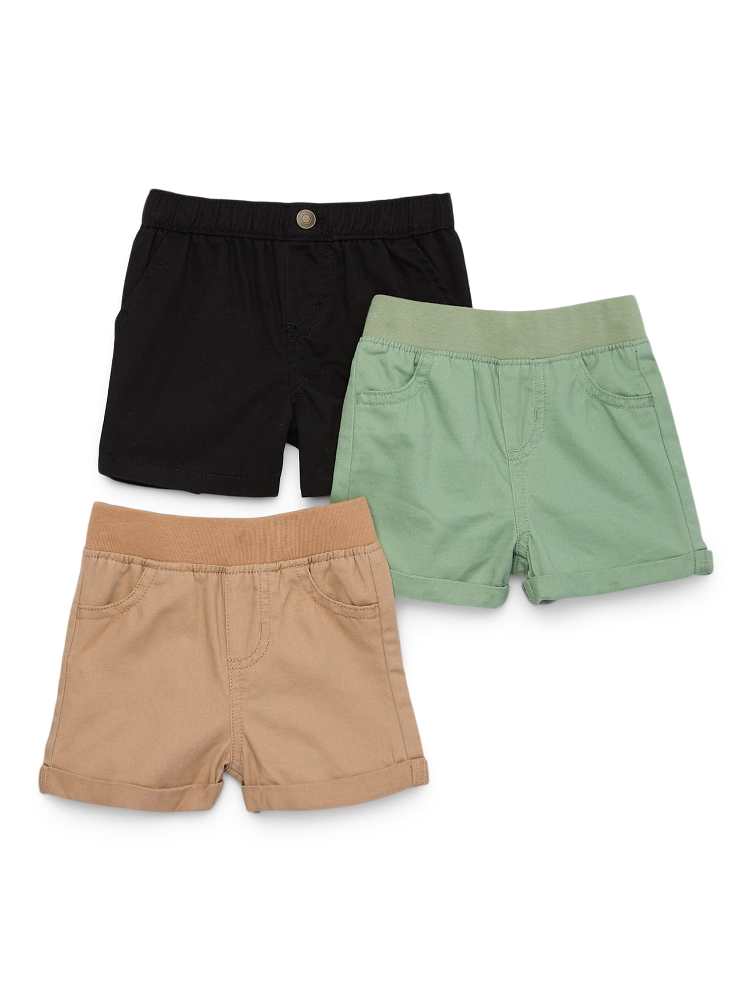 Garanimals Baby Boy Woven Shorts Multipack, 3-Pack, Sizes 0-24 Months ...