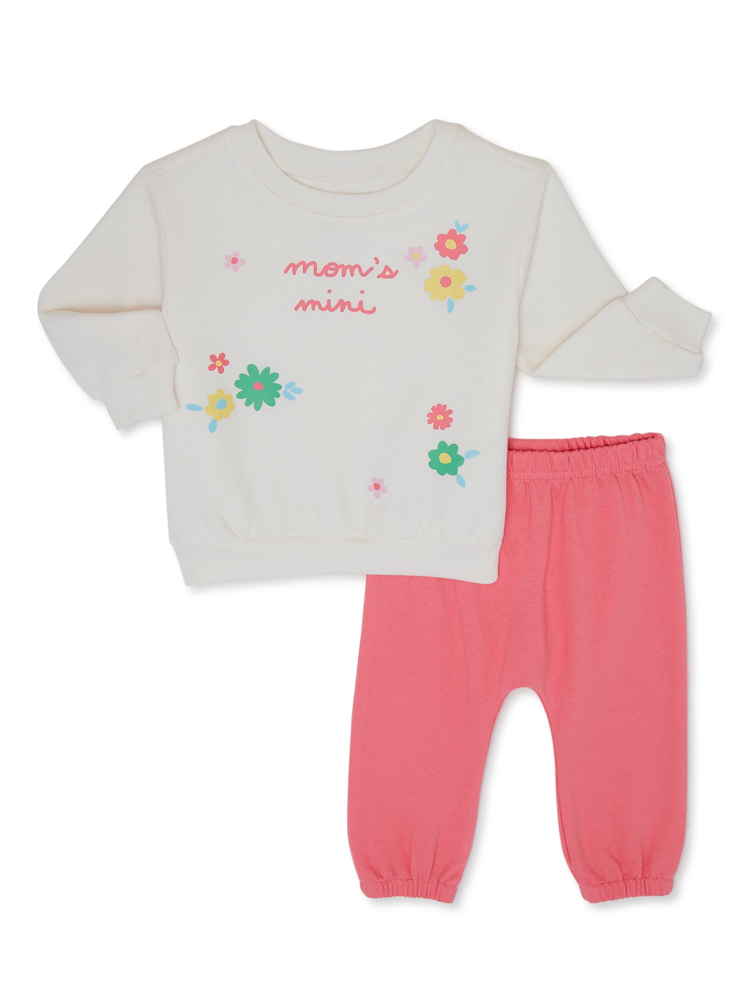 Garanimals Baby Girl Fleece Bundle Outfit Set, 2-Piece, Sizes 0-24 ...